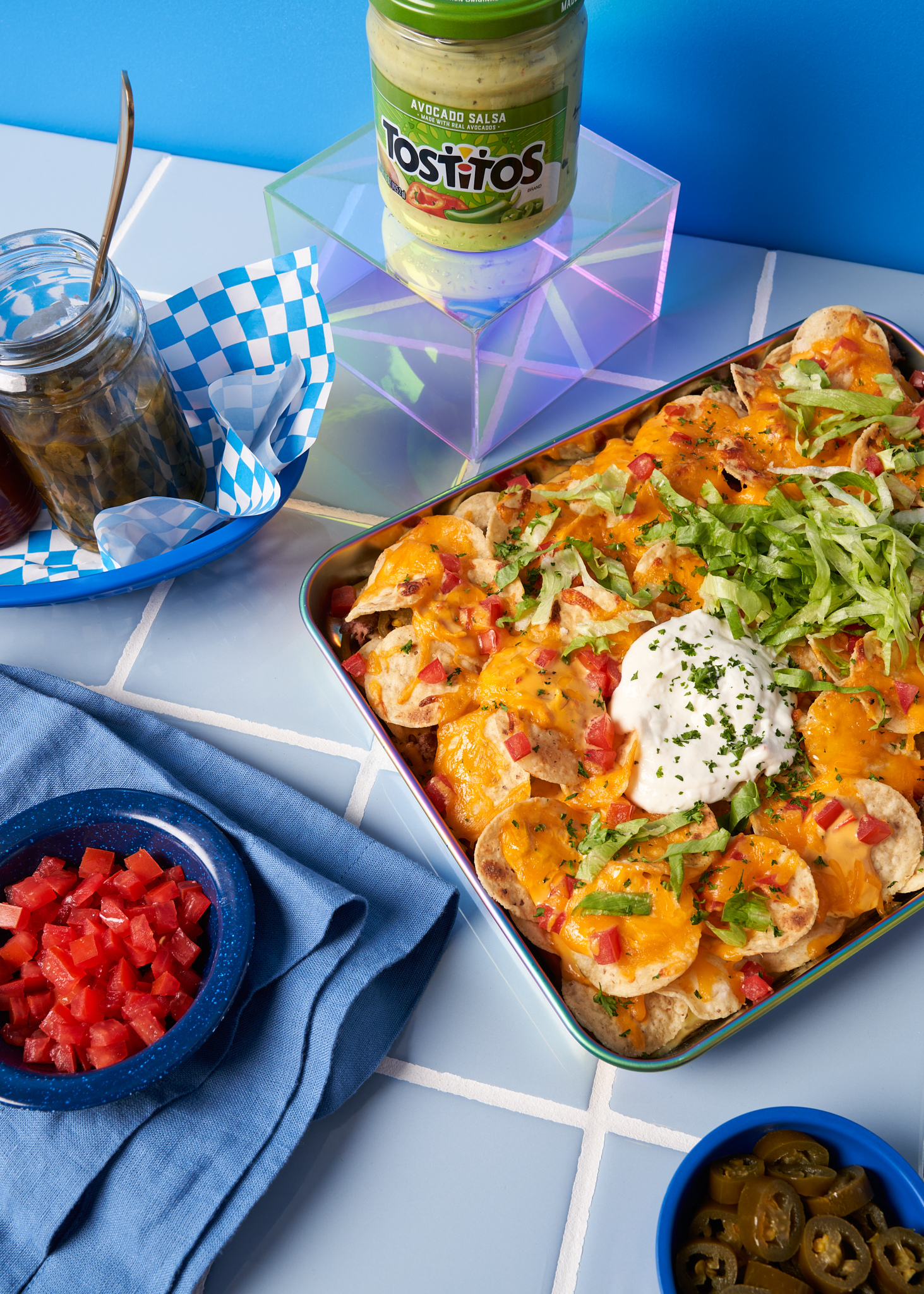 TOSTITOS® Cheeseburger Nachos